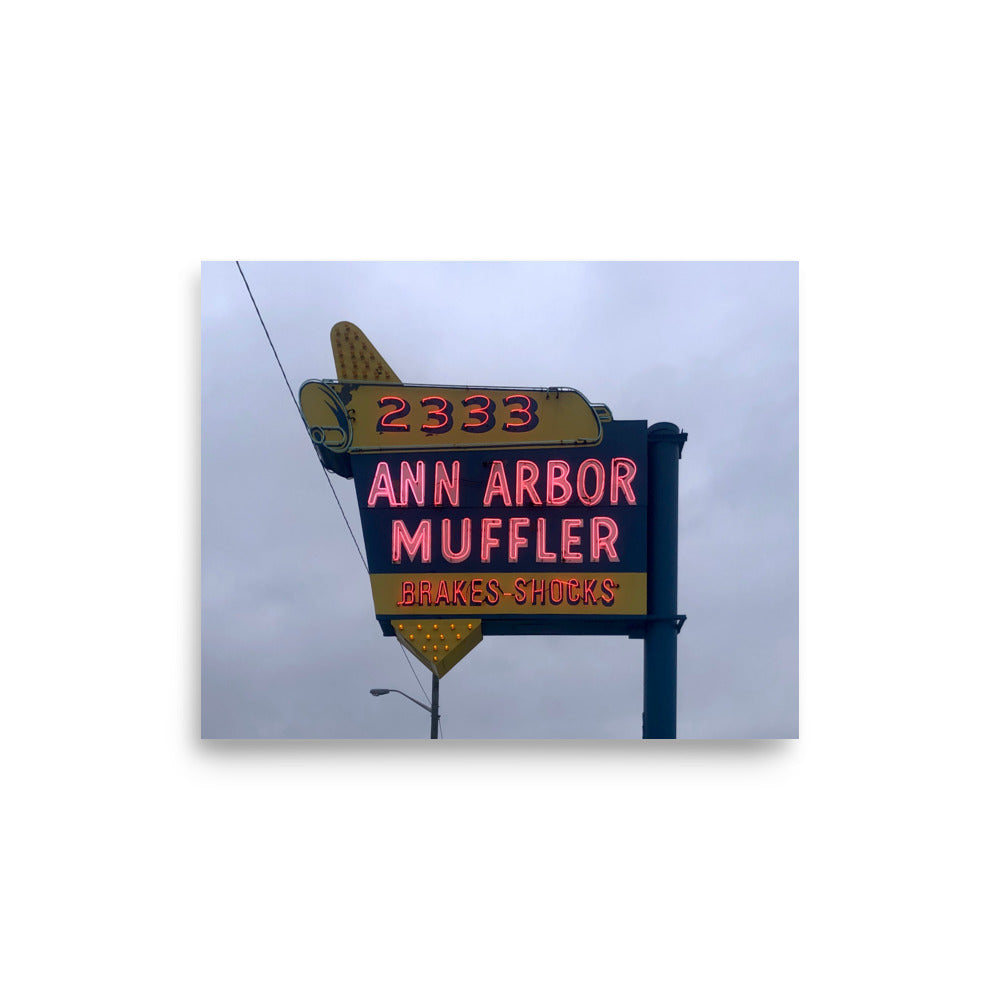 Ann Arbor Muffler Sign – Midwest Modern
